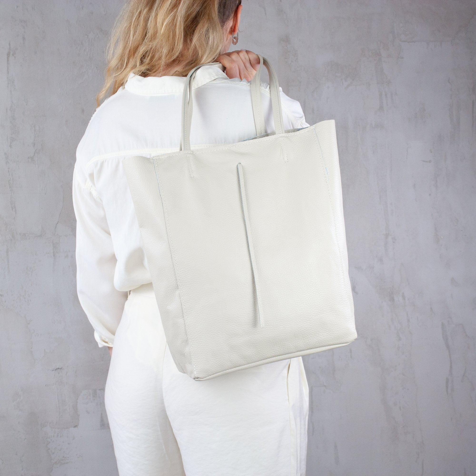 lePelou Large leather shopper with lots of space made of genuine ...