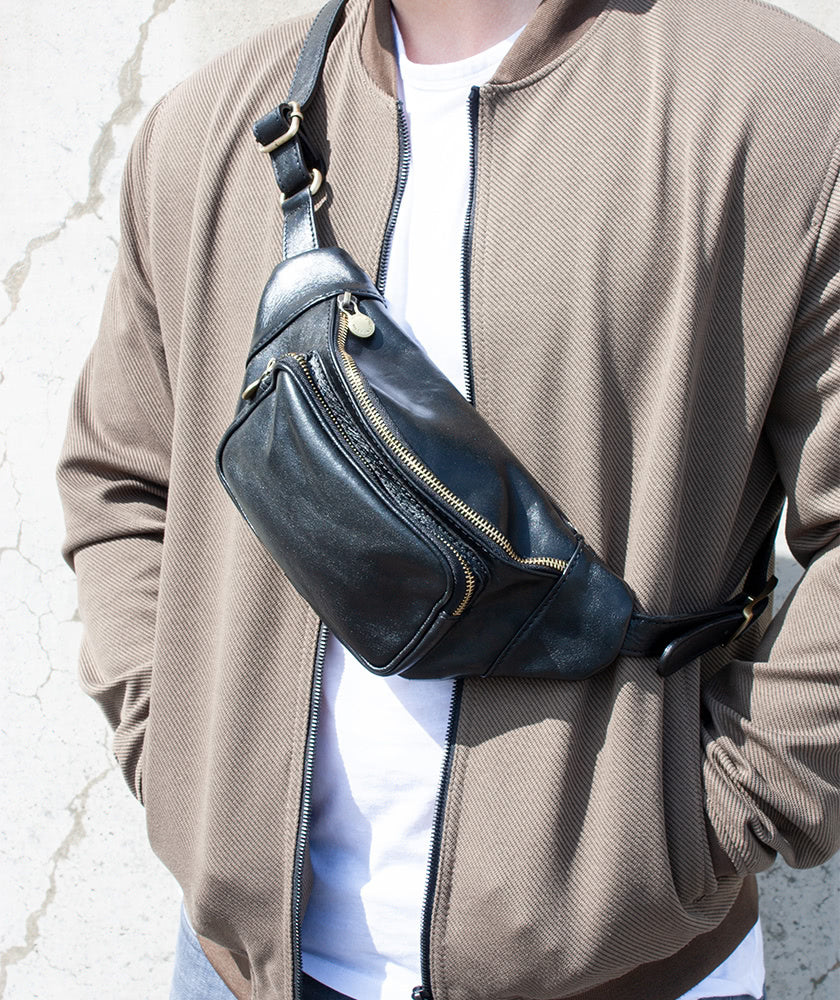 Unisex Bauchtasche TINO aus Leder made in Italy | lePelou – le-pelou