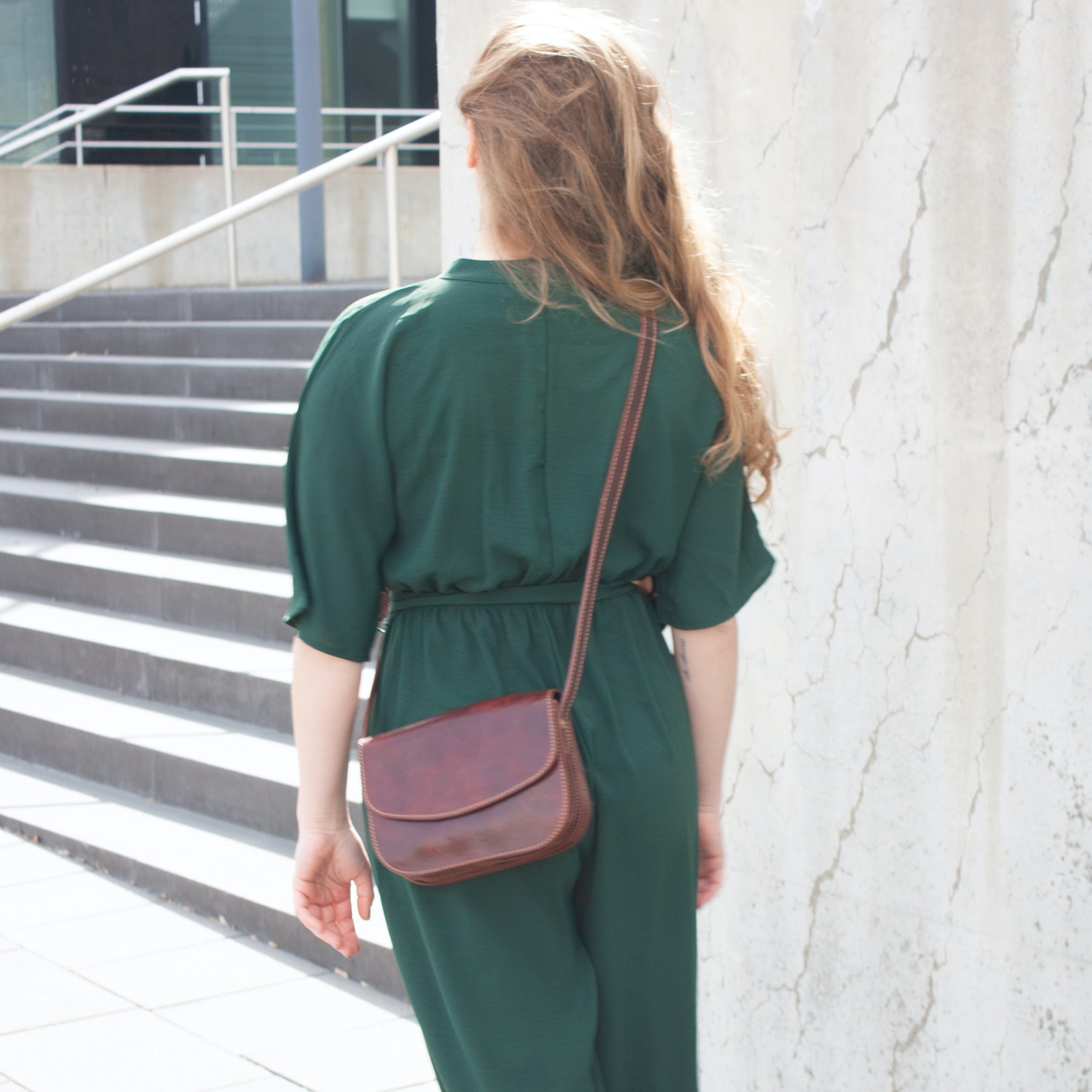 Leder Umhängetasche ELLA im Vintagestil made in Italy | lePelou – le-pelou